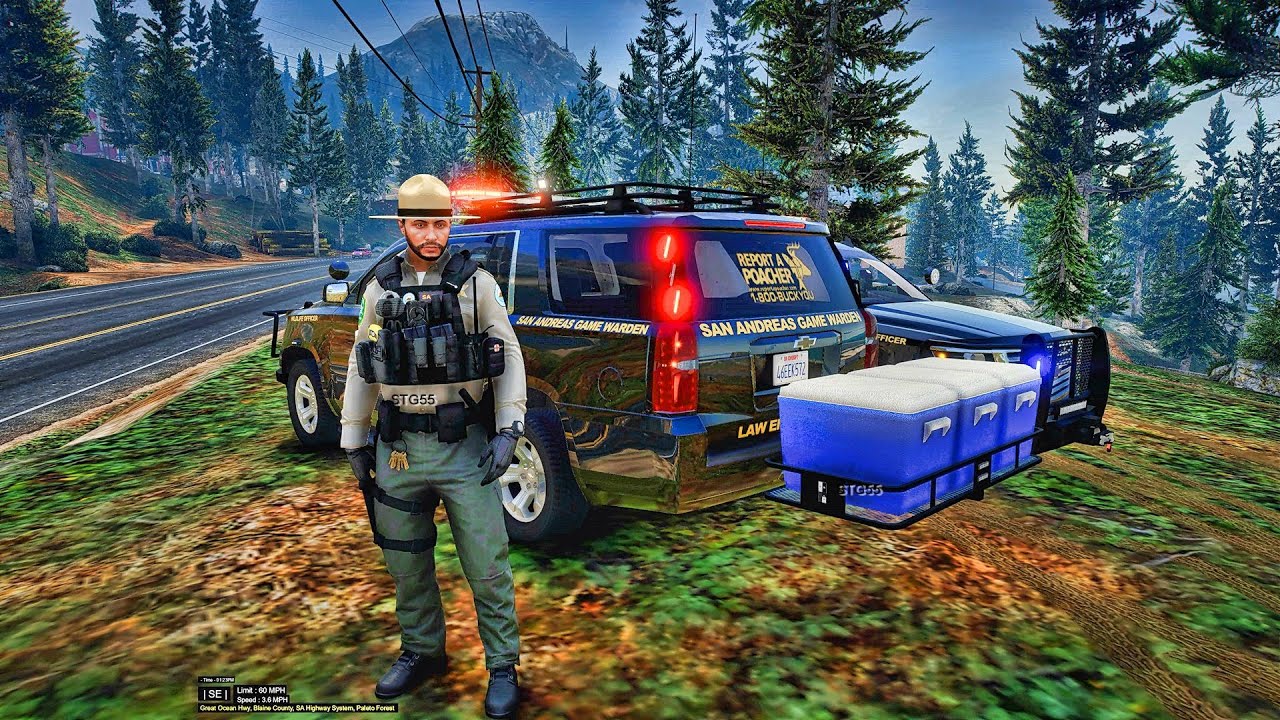 Playing GTA 5 As A POLICE OFFICER Park Ranger Patrol| Tahoe| GTA 5 ...