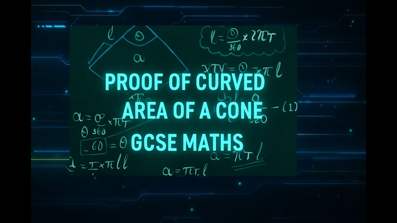 Proving the Curved Surface Area of a Cone | GCSE Maths - YouTube