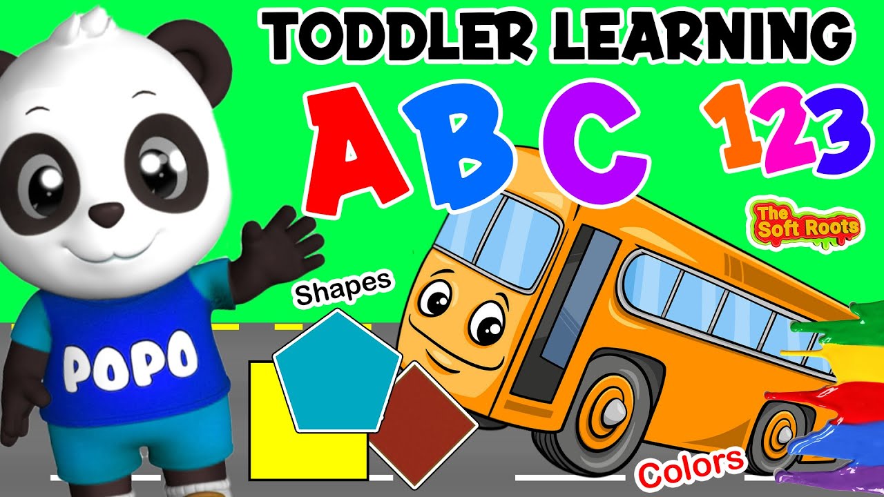 Preschool Learning Videos for 3 Year Olds | Best Learn ABC, 123, Colors ...