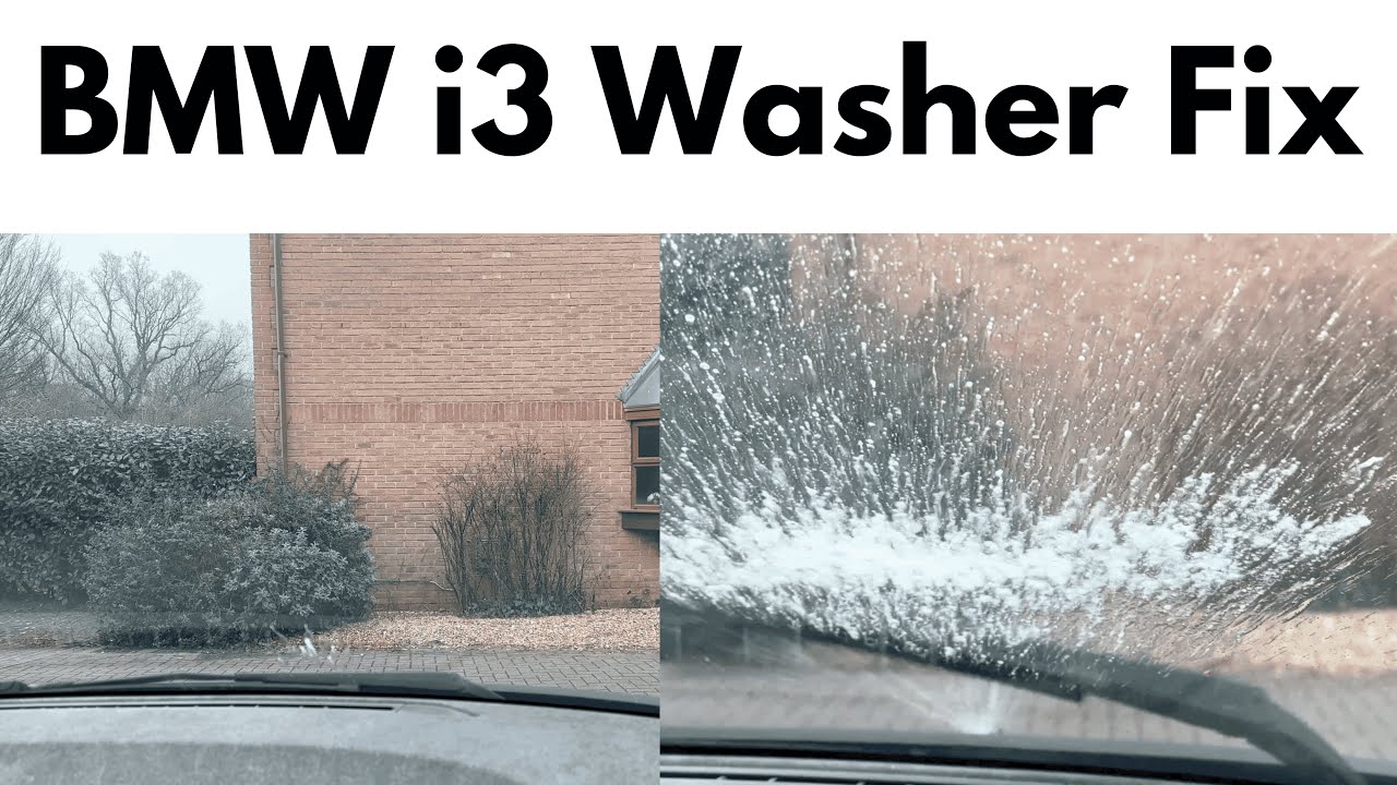 BMW i3 Windscreen Washer Fix - clear blockages easily #bmwi3 - YouTube