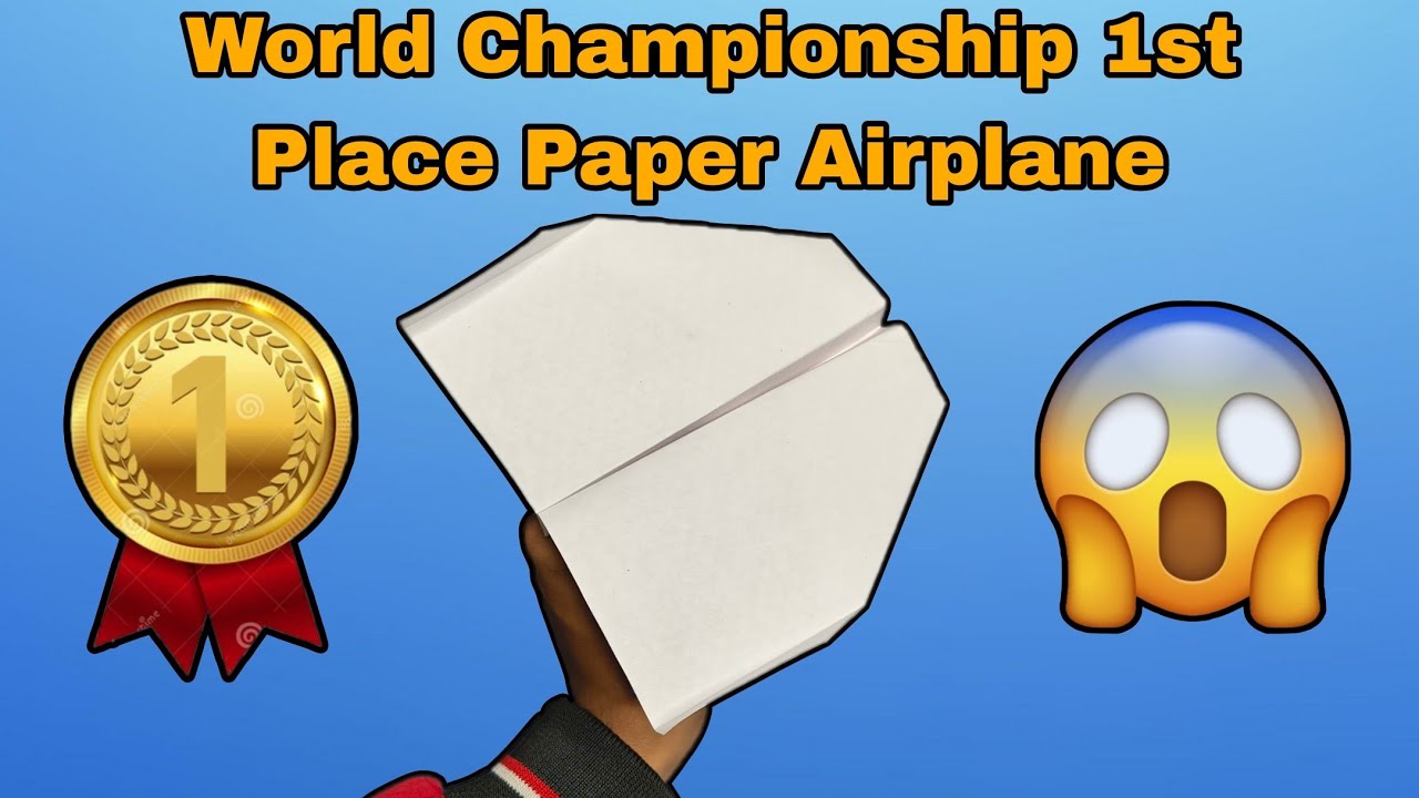 The world's best paper airplane. It flies really well~ Easy origami ...