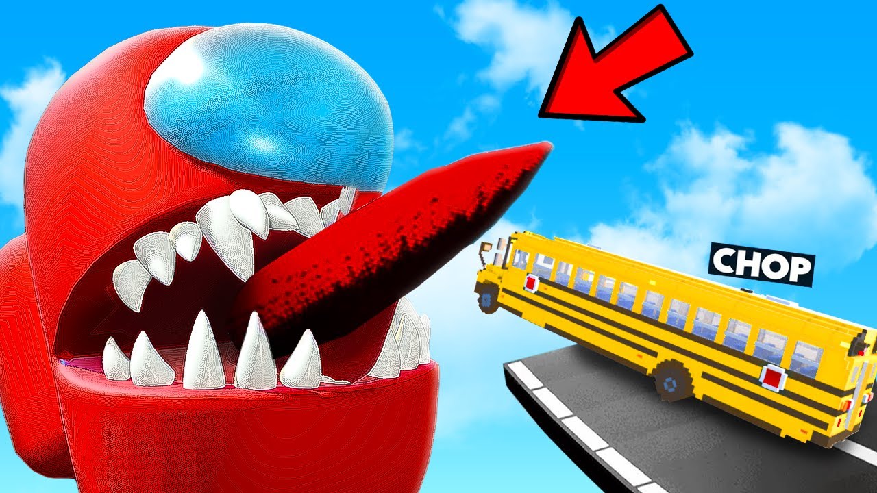 TEARDOWN CHOP DESTROYS AMONG US MEGA STRUCTURE - YouTube