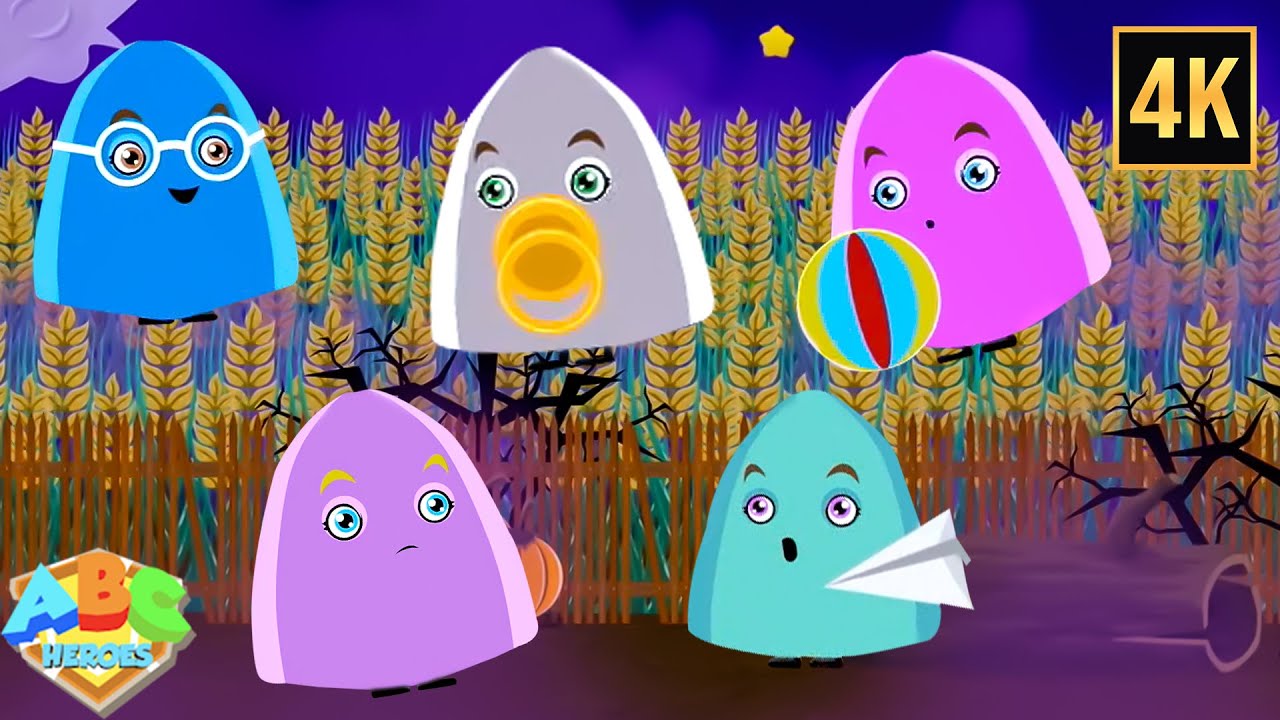 Five Little Ghosts, Halloween Song for Kids - YouTube