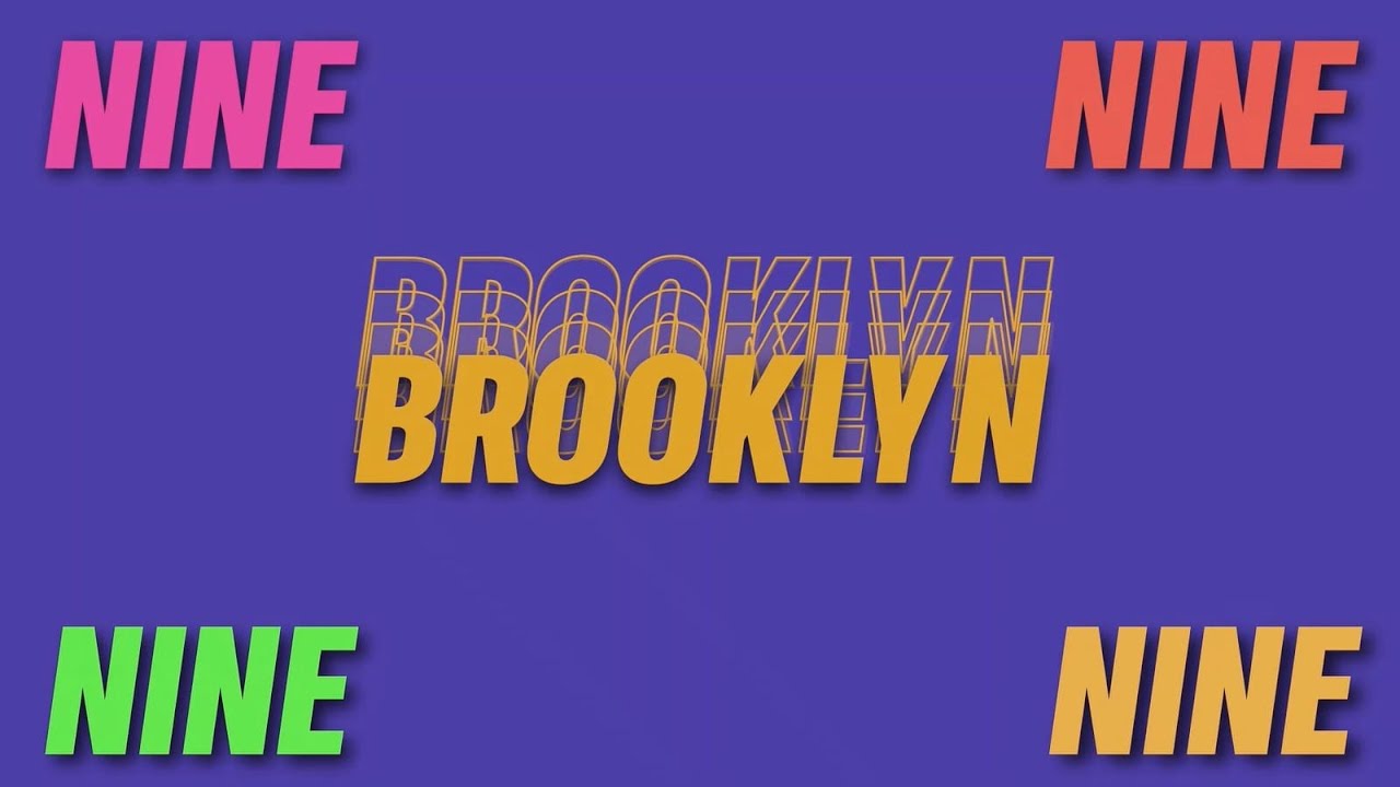 BROOKLYN NINE-NINE Animated Intro - YouTube