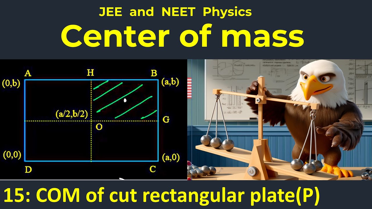 15. Center of mass of cut rectangular plate(P) | IIT JEE Physics - YouTube