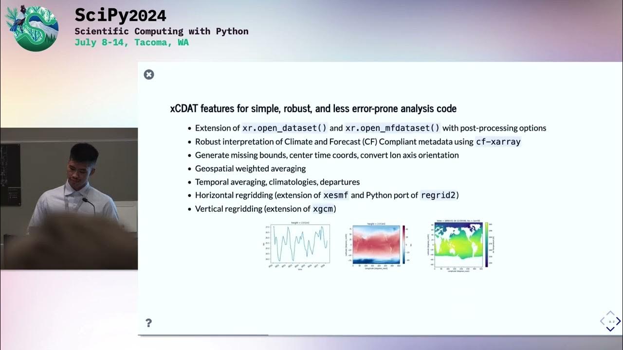 Tom Vo - xCDAT (Xarray Climate Data Analysis Tools) | SciPy 2024 - YouTube