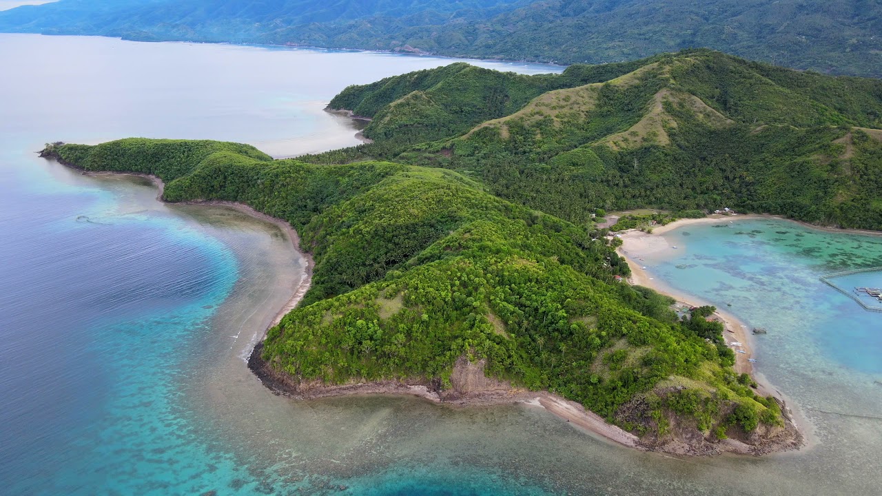 Sleeping Dinosaur Island in Mati City, Davao Oriental - Drone Footage ...