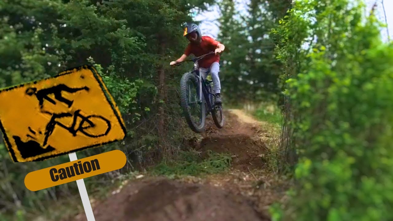 Building a Sketchy MTB Gap Jump to Revive an Old Trail - YouTube