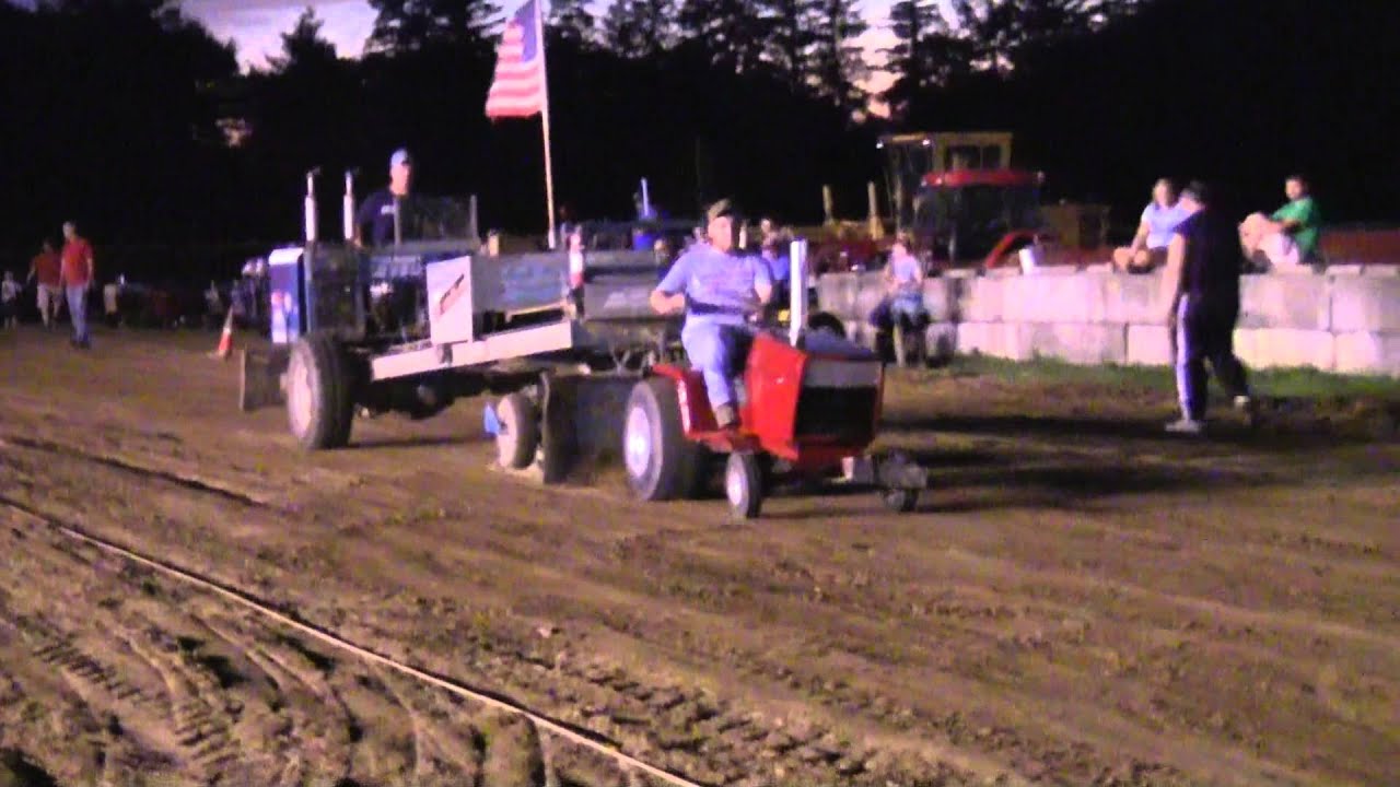 2012 Diesel garden tractor pulling Greene county fair,Pa - YouTube