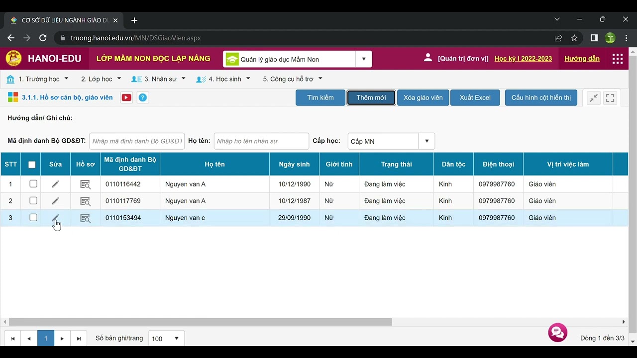 HƯỚNG DẪN SỬ DỤNG PHẦN MỀM CSDL NGÀNH GIÁO DỤC - YouTube