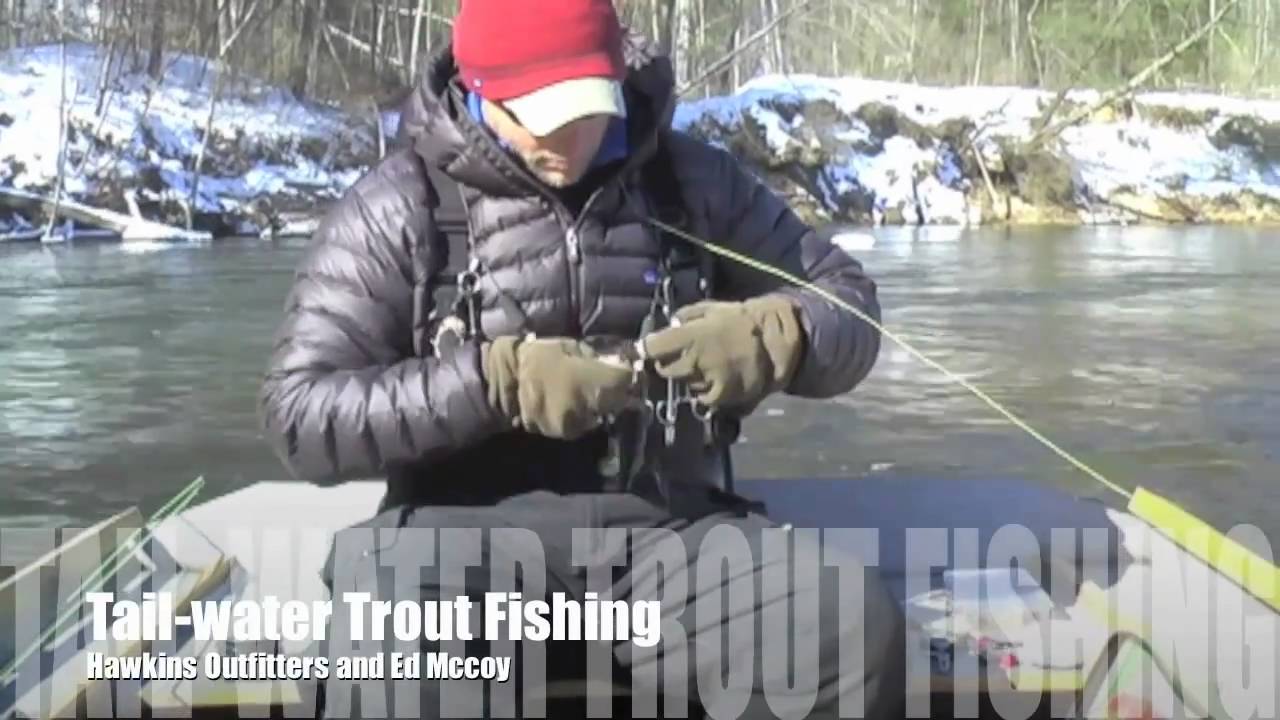 winter trout fishing at tippy dam - YouTube