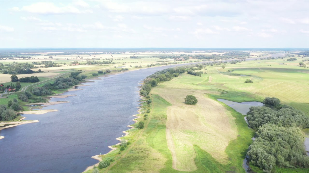 Die Elbe bei Bleckede Teil II Viehler Höhe - YouTube