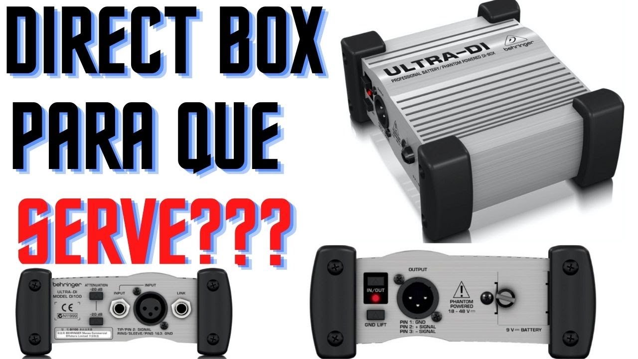 Directbox Behringer ULTRA-DI ( qual sua função é importância no áudio ...