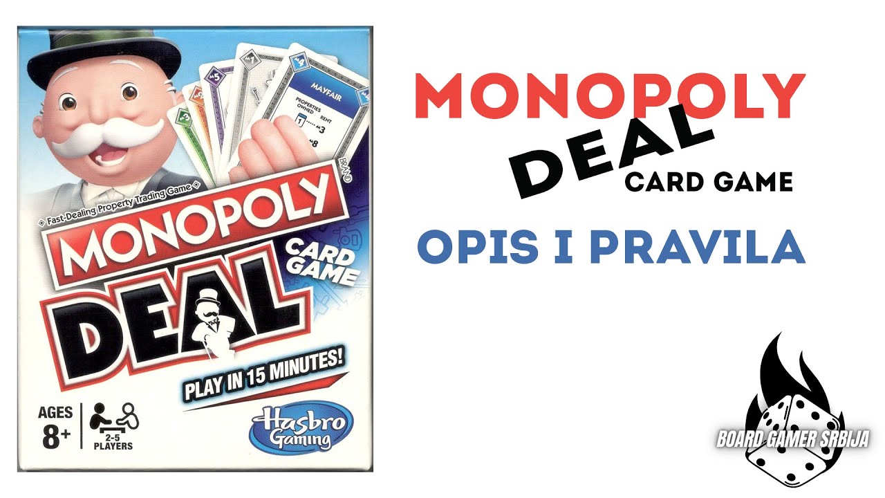 Monopoly Deal Card Game - Opis i pravila (igra kartama za 2-5 igrača ...