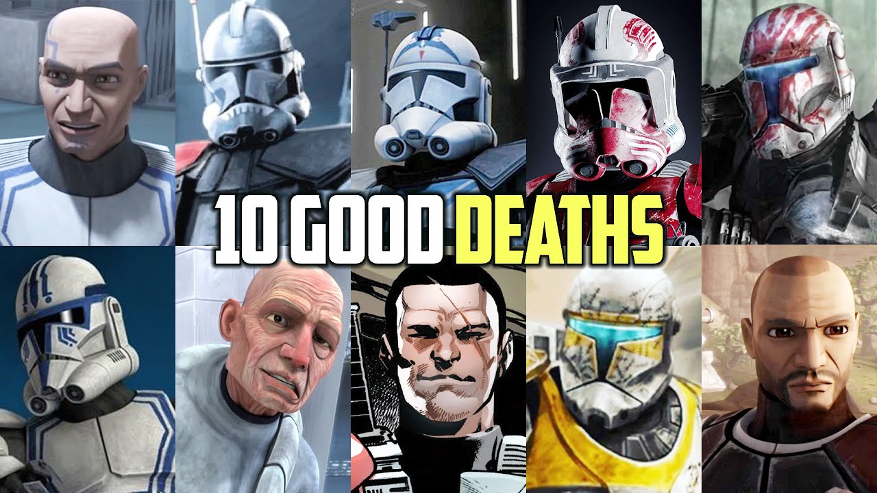 10 Honorable Clone Trooper Deaths - YouTube