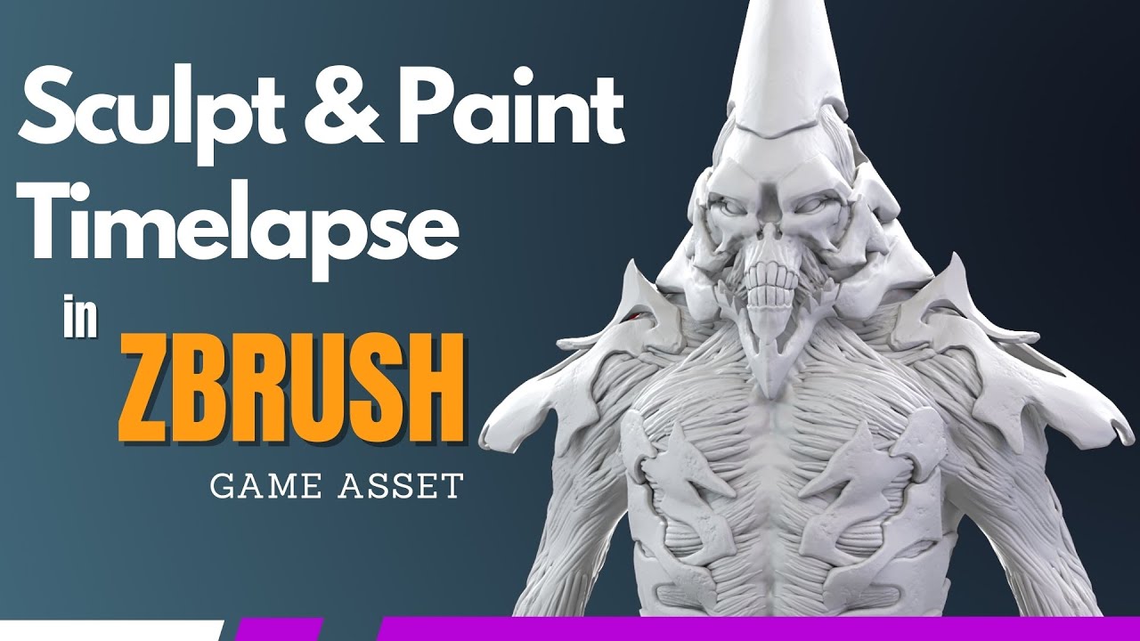 Sculpting an Alien Technician Game Asset - Zbrush Timelapse - YouTube