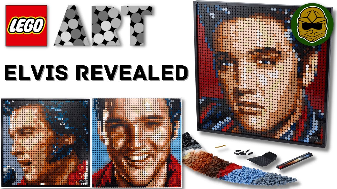 LEGO Art Elvis Presley Mosaic Revealed! - YouTube