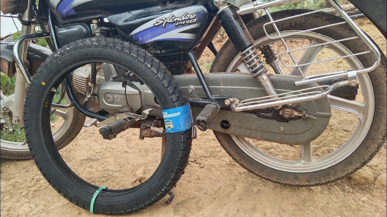 How To Change Motorcycle Rear Tyre At home | Easiest & simple way ...