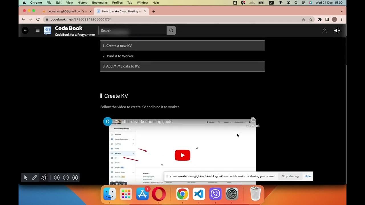 Full Video Guide : How to make Cloud Hosting with Cloudflare Worker ? - YouTube