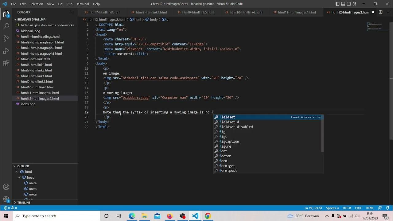 praktek 1 html part 3 - YouTube