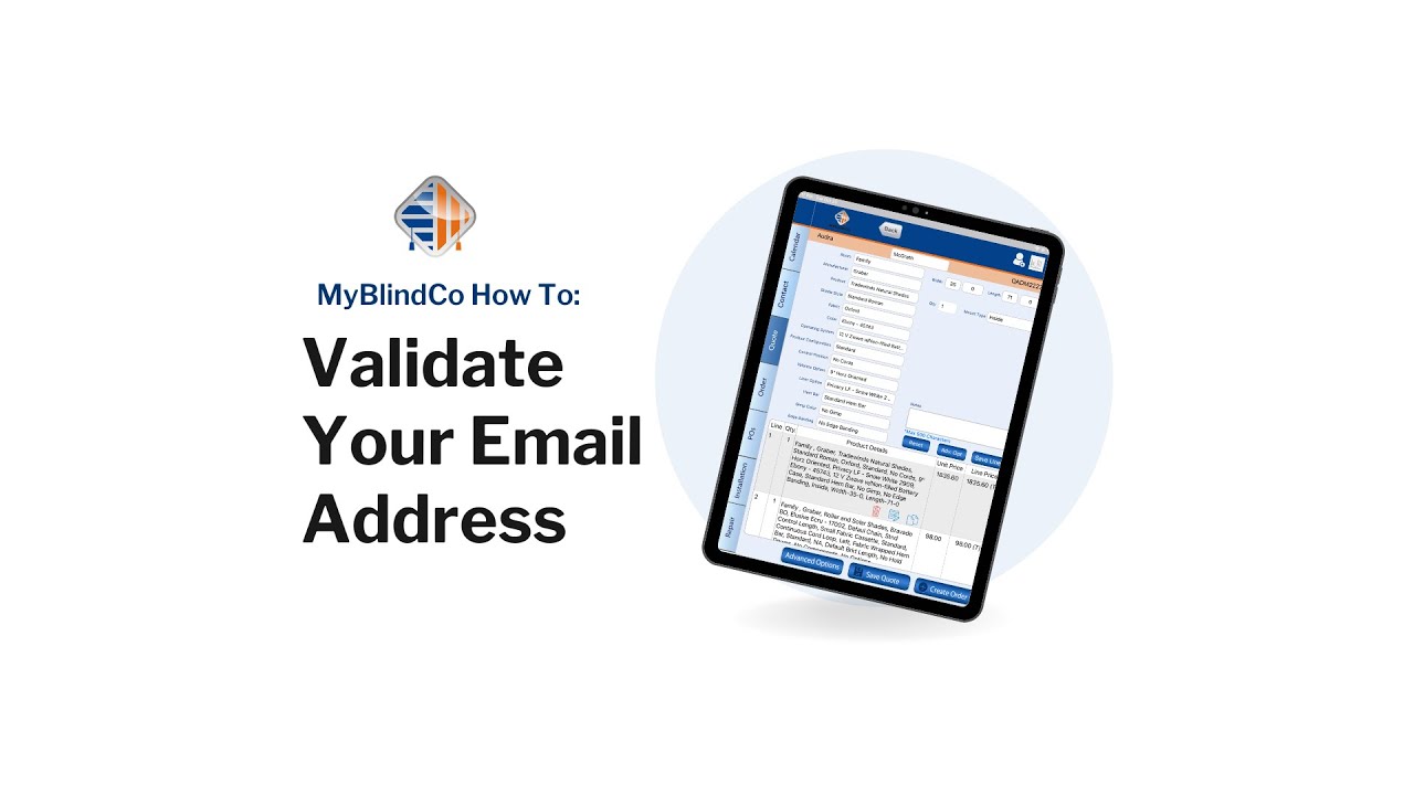 *MUST BE COMPLETED* How To Validate Your Email in MyBlindCo - YouTube