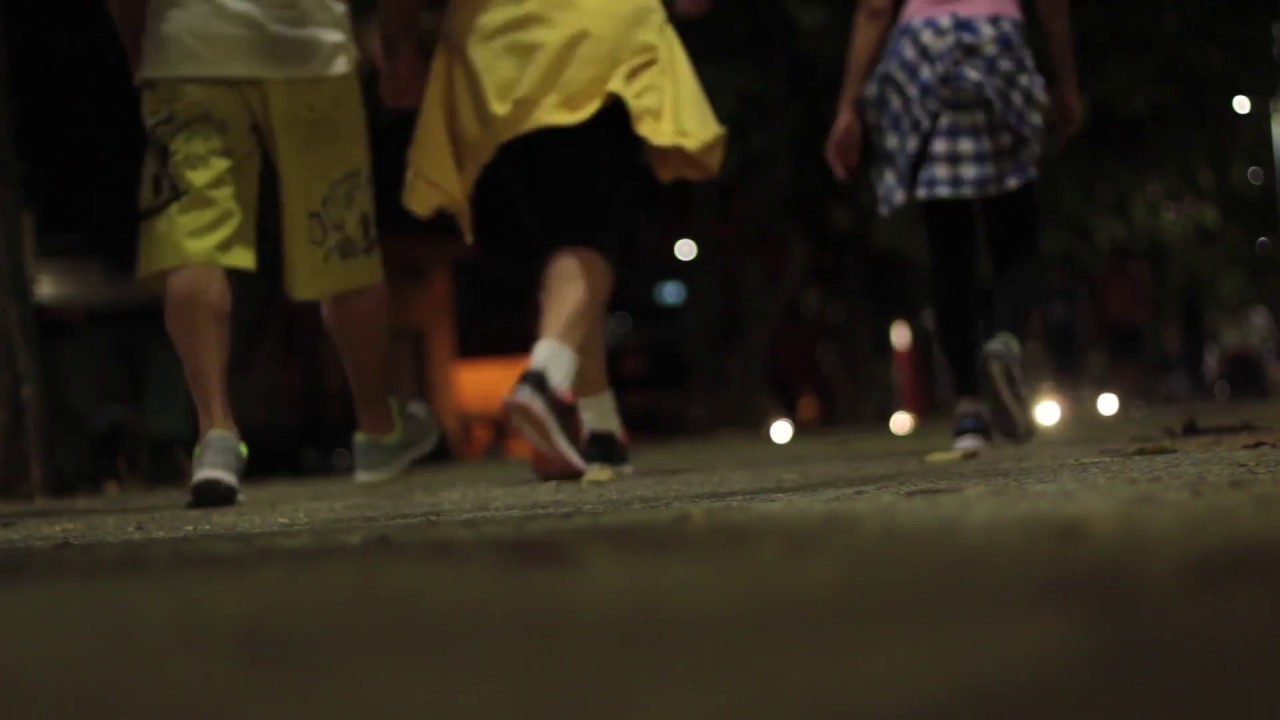 People Jogging Walking at Night Timelapse 2 FREE STOCK FOOTAGE 1080p ...