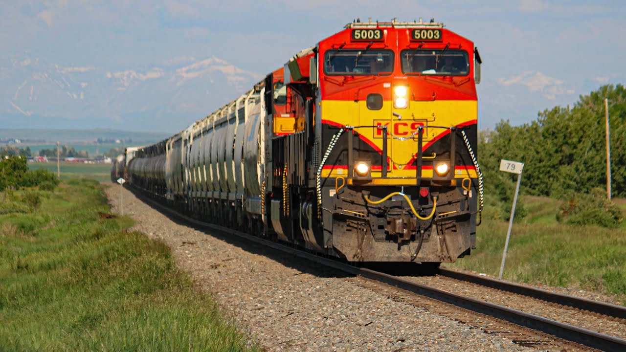 KCS 5003 South - CPKC 419 (Mixed) - CP Aldersyde Sub - Mazeppa, Alberta ...