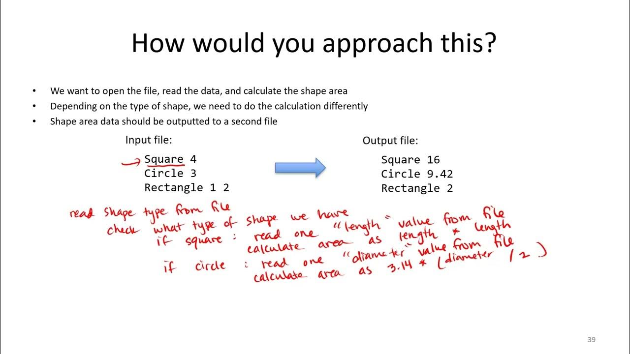 Shape Analyzer: Reading from Input Files and Writing to Output Files (C++ Coding Practice) - YouTube
