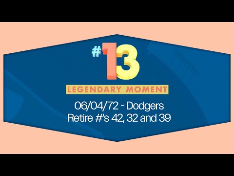 Legendary Moment #13 - Dodgers Retire Number's 42, 32 and 39