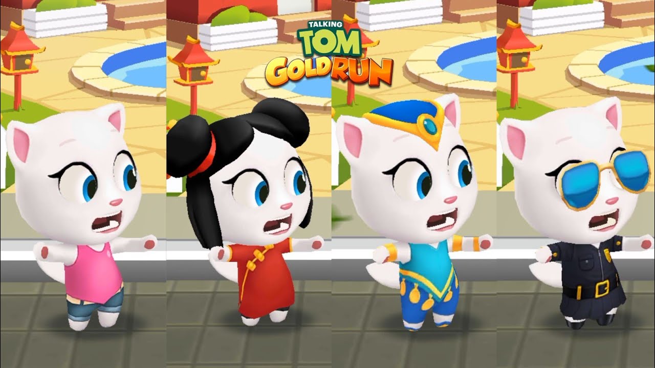 Talking Angela Vs Lucky Angela Vs Genie Angela Vs Agent Angela ...