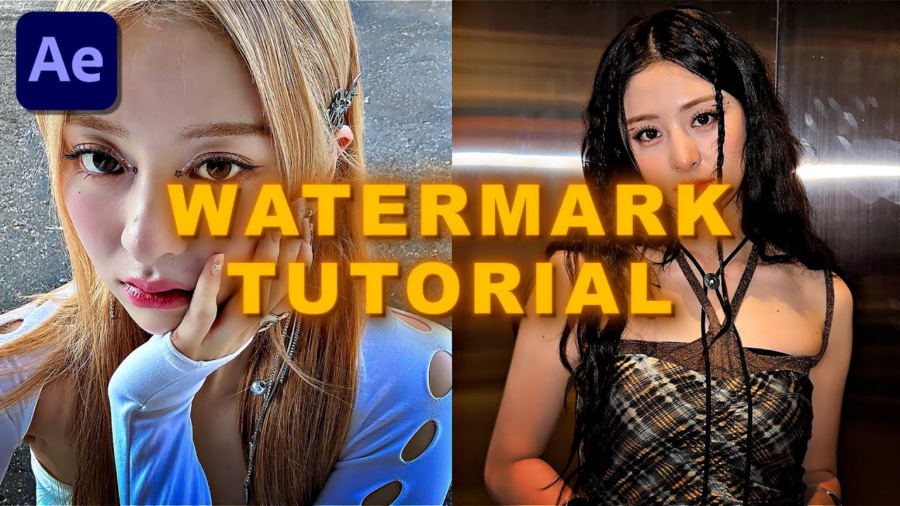 WATERMARK FOR YOUR EDITS | After Effects Tutorial - YouTube