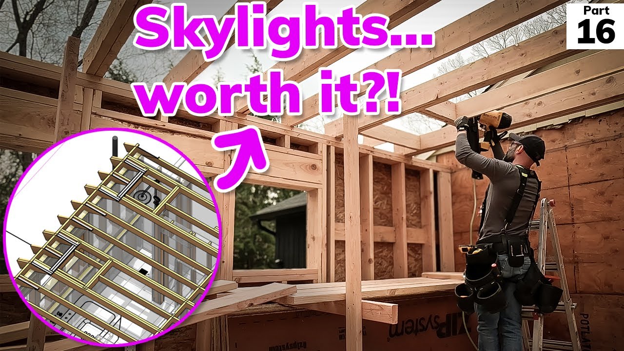 Framing Skylights & Ceiling Joists | Day 14 – North Wing Modern Home ...