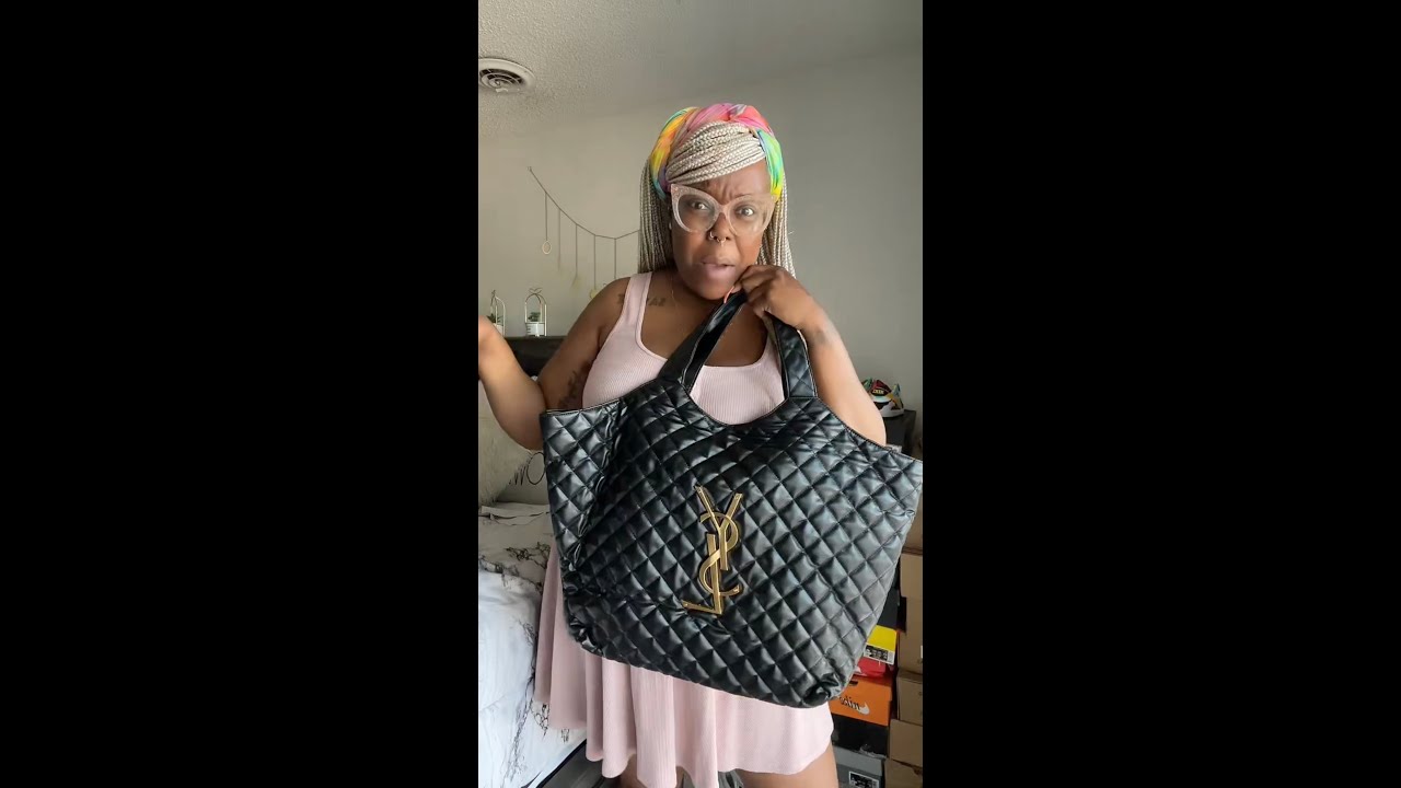 DHGate: YSL Quilted Tote Bag & Foam Runners Unboxing - YouTube