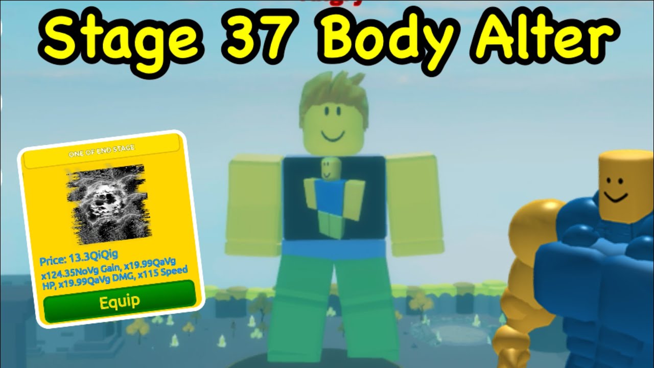 I Unlocked Stage 37 BODY ALTER in Roblox FAST LIFTING SIMULATOR! - YouTube