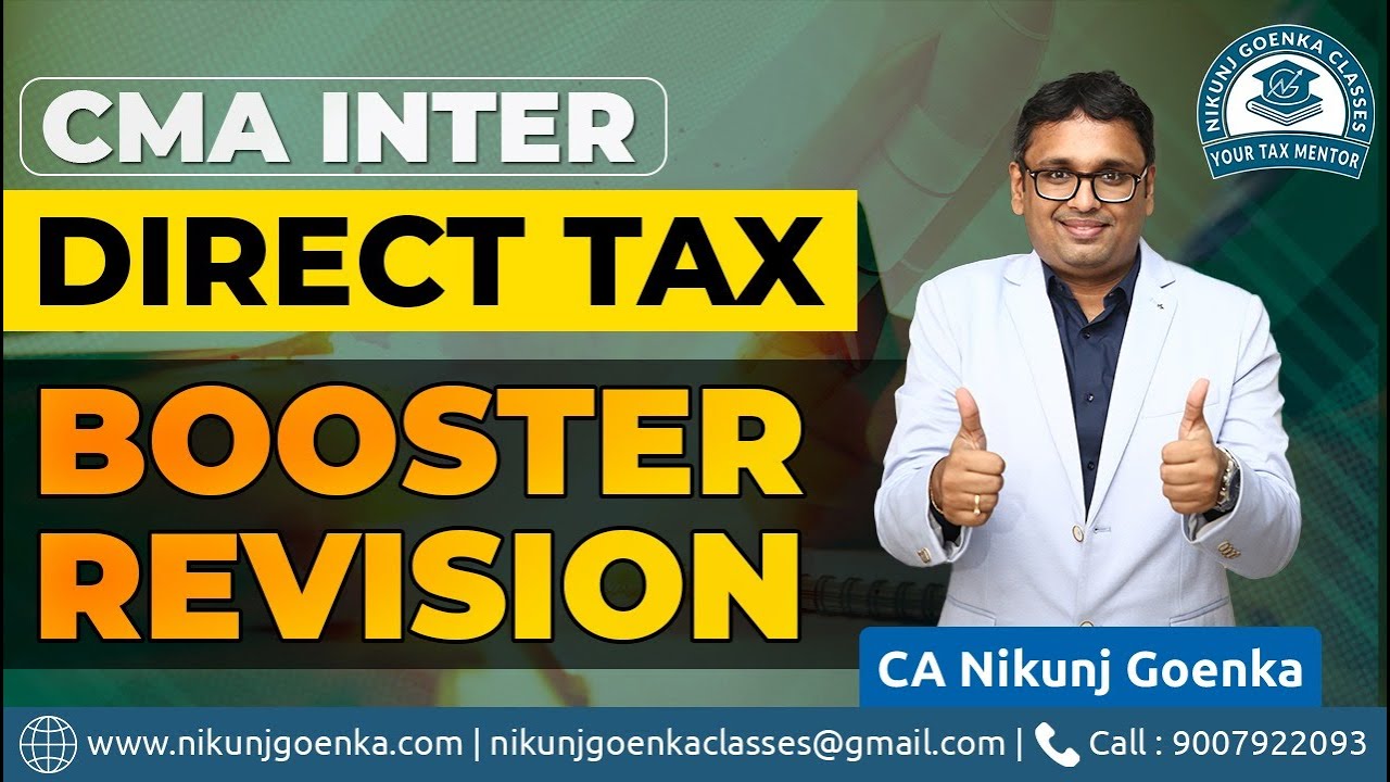 CMA Inter DT Booster Revision | Dec 2024 Exams | CA Nikunj Goenka - YouTube