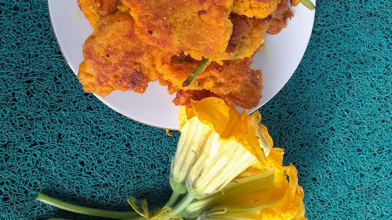 মুচমুচে কুমড়ো ফুলের বড়া/Pumpkin Flower Pakora /Traditional Bengali ...