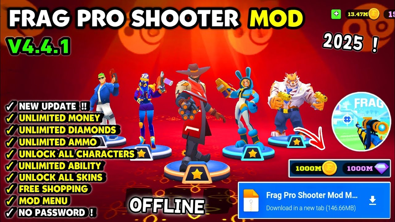 Frag Pro Shooter Mod Menu Apk v4.4.1 | Unlimited Money & Unlock All ...