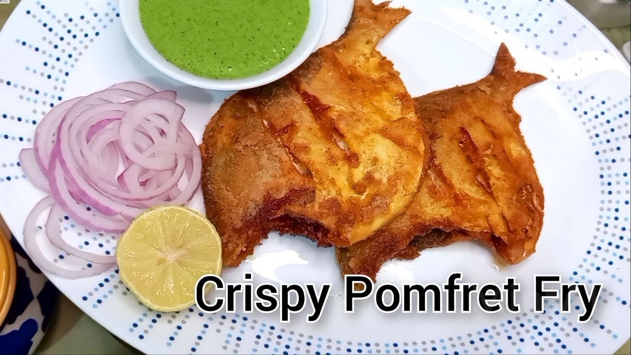Super Crispy Fry Pomfret Recipe / Pomfret Fry / Chef Fatima / Fish ...