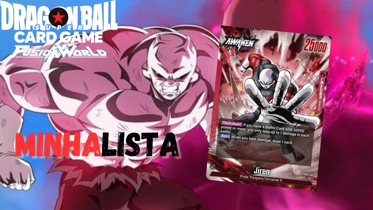DBZ Fusion World | FB04 |RED Jiren Deck - GAMEPLAY |DECKLIST / BR ...