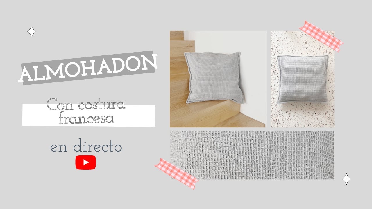 Almohadon paso a paso y en directo - YouTube