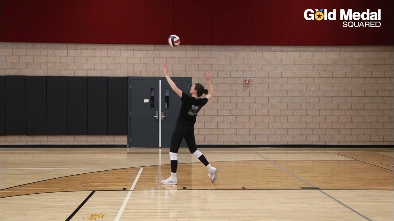 How to Serve a Volleyball: Standing Float Serve - YouTube