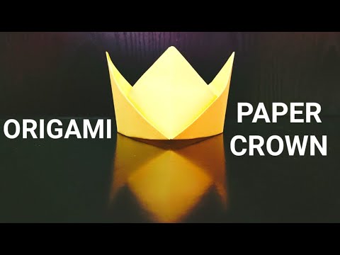 Origami Paper Crown | How to make a crown out of paper Origami ...