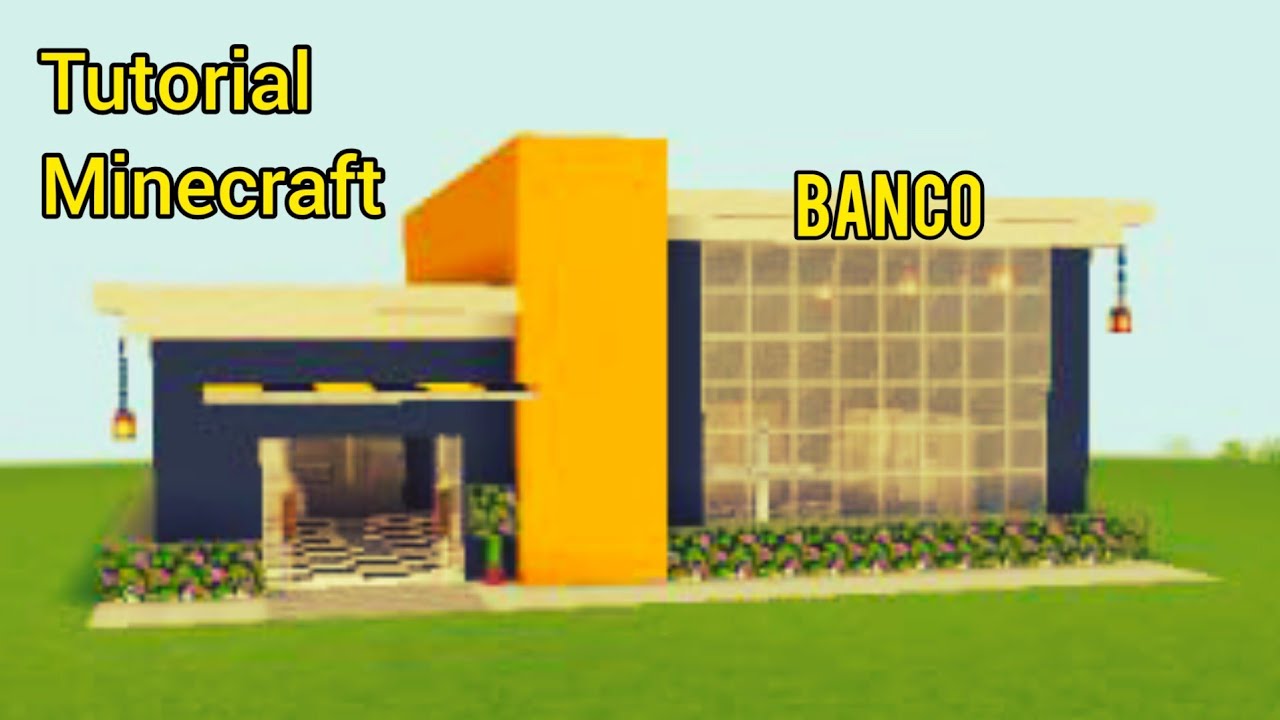 Tutorial Minecraft: Como Fazer um Banco no Minecraft ( how to make a ...