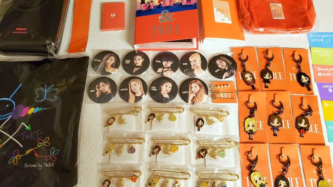 TWICE トゥワイス &TWICE Release Event Full Merchandise Haul - YouTube