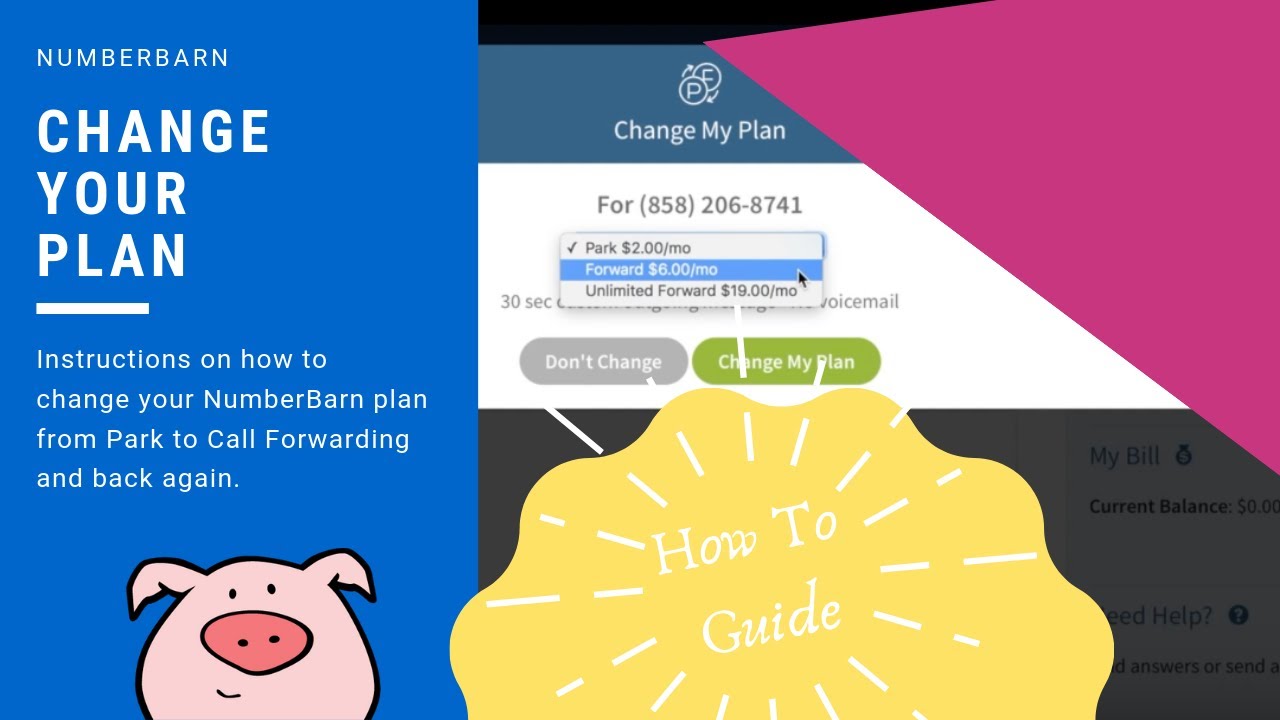 How to Change Your NumberBarn Plan - YouTube