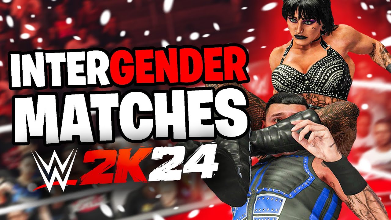 INTERGENDER MATCHES IN WWE 2K24!? How to get them + Setup! - YouTube