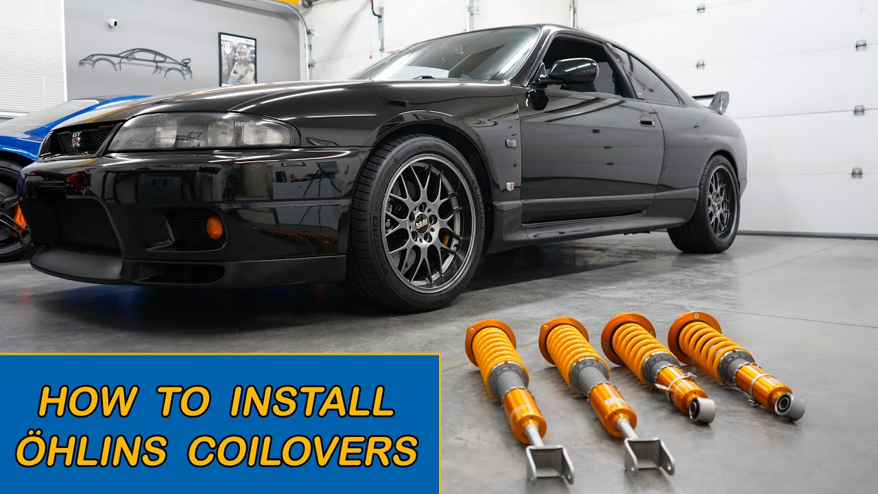 How to Install Öhlins Coilovers on R33 Nissan Skyline GT-R - YouTube