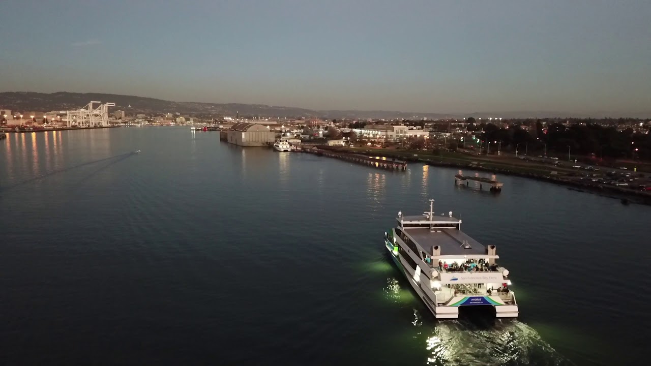 Alameda Ferry evening - YouTube