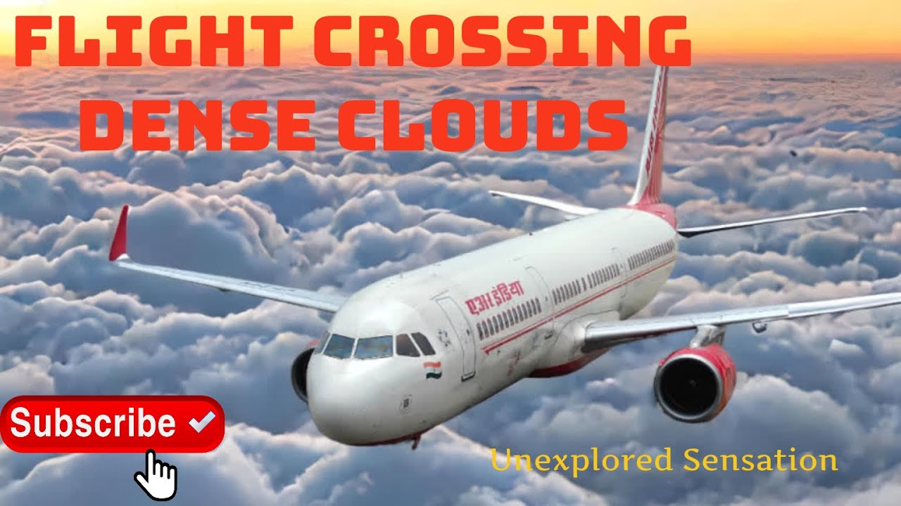 FLIGHT CROSSING DENSE CLOUDS - YouTube