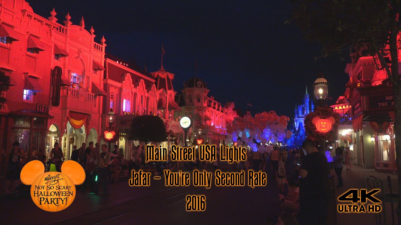 Main Street USA Lights - Jafar - You're Only Second Rate - MNSSHP 2016 ...